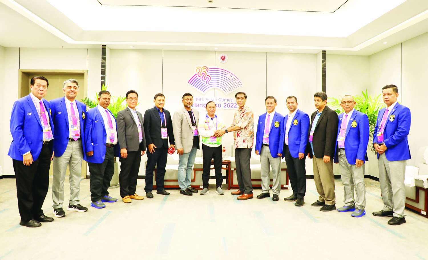 ဒုတိယဝန်ကြီး ဦးမျိုးလှိုင် ၁၉ ကြိမ်မြောက် အာရှအားကစားပြိုင်ပွဲများသို့